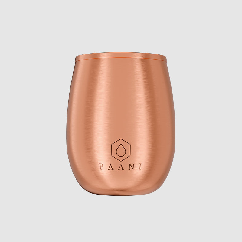 Pure Copper Cups For Drinking Water (Set of 2) | PAANI®